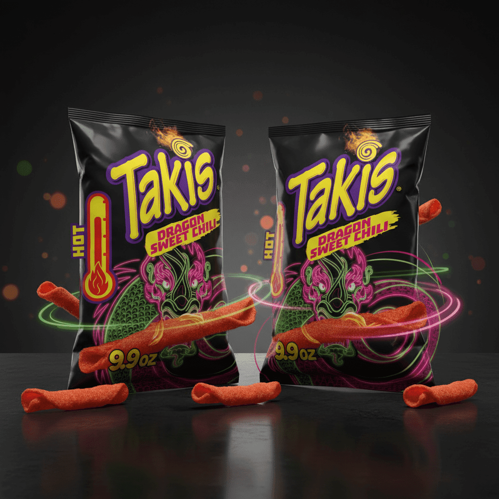 (2pack) Takis Dragon Sweet Chili 9.9 oz Sharing Size Bag, Spicy Sweet ...