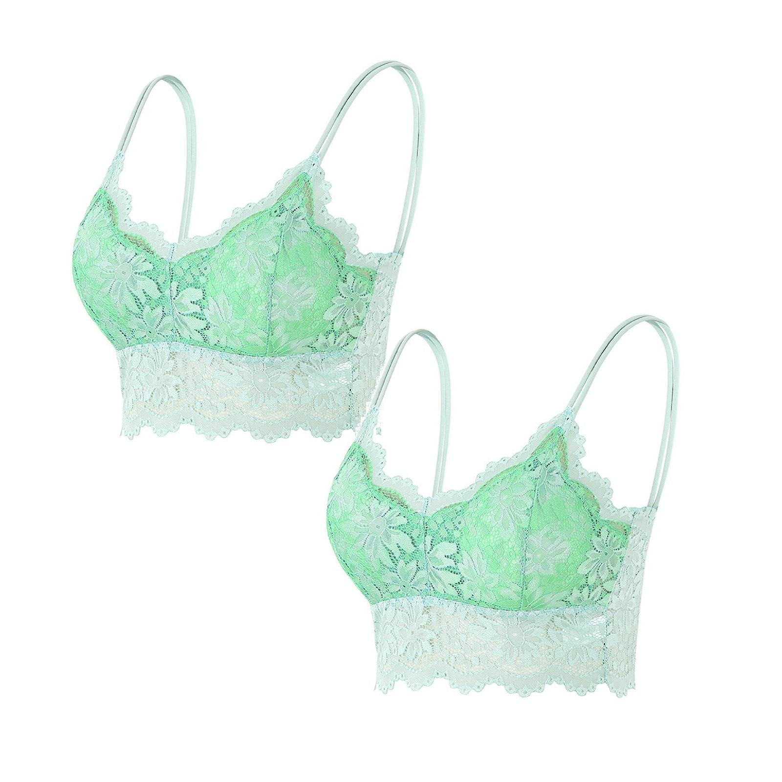 2pack Women Plus Size Vest Sports Bra for Women Pack Crop Wire Bra ...