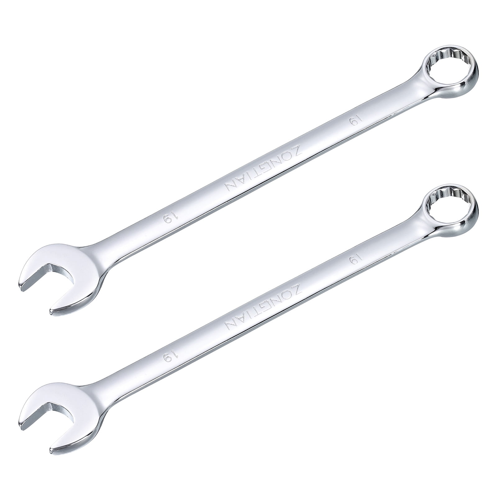 2packs 19mm Combination Wrench with Offset 12-Point Box End and Angled ...