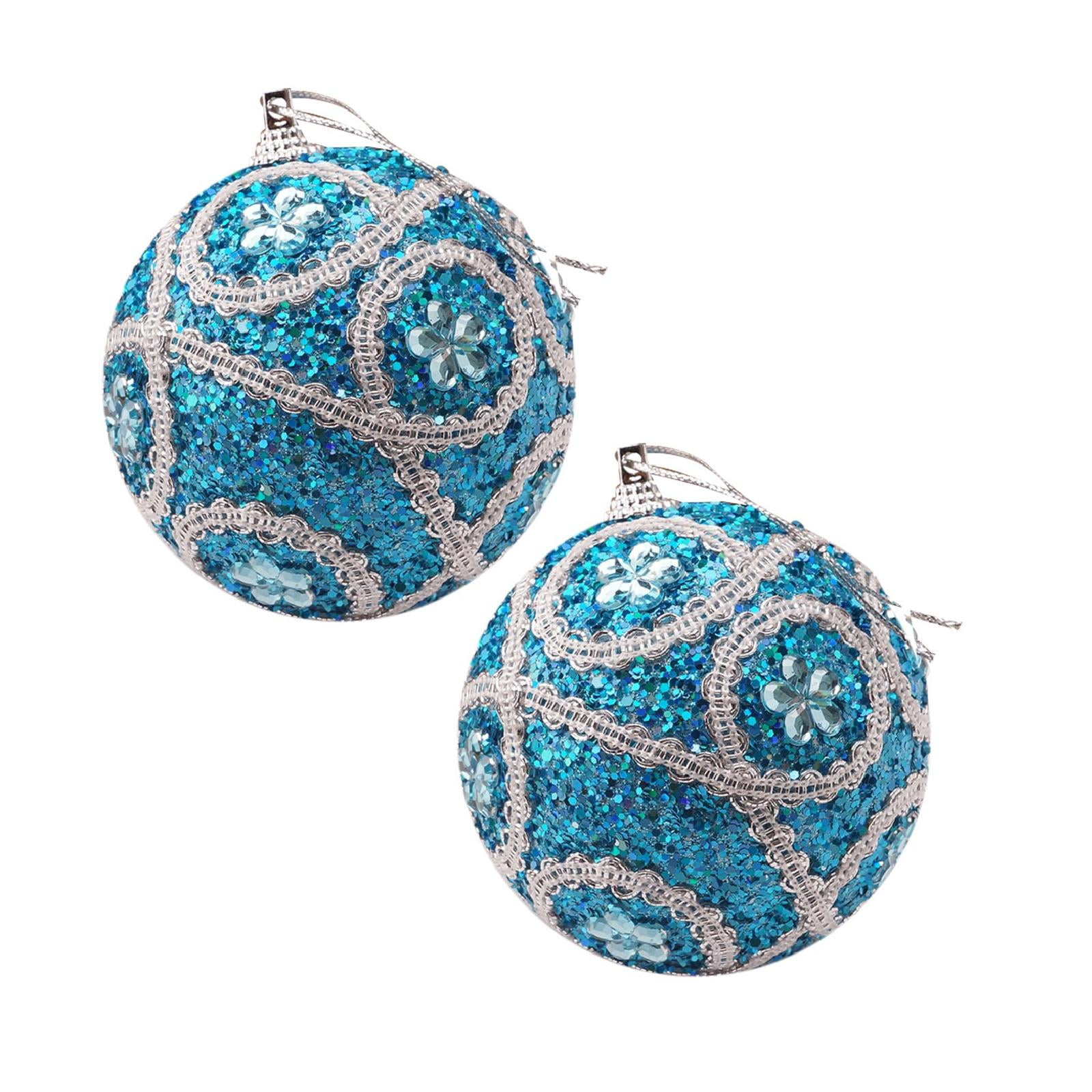 2packs Christmas Rhinestone String Beads for Doorway Glitter Baubles ...