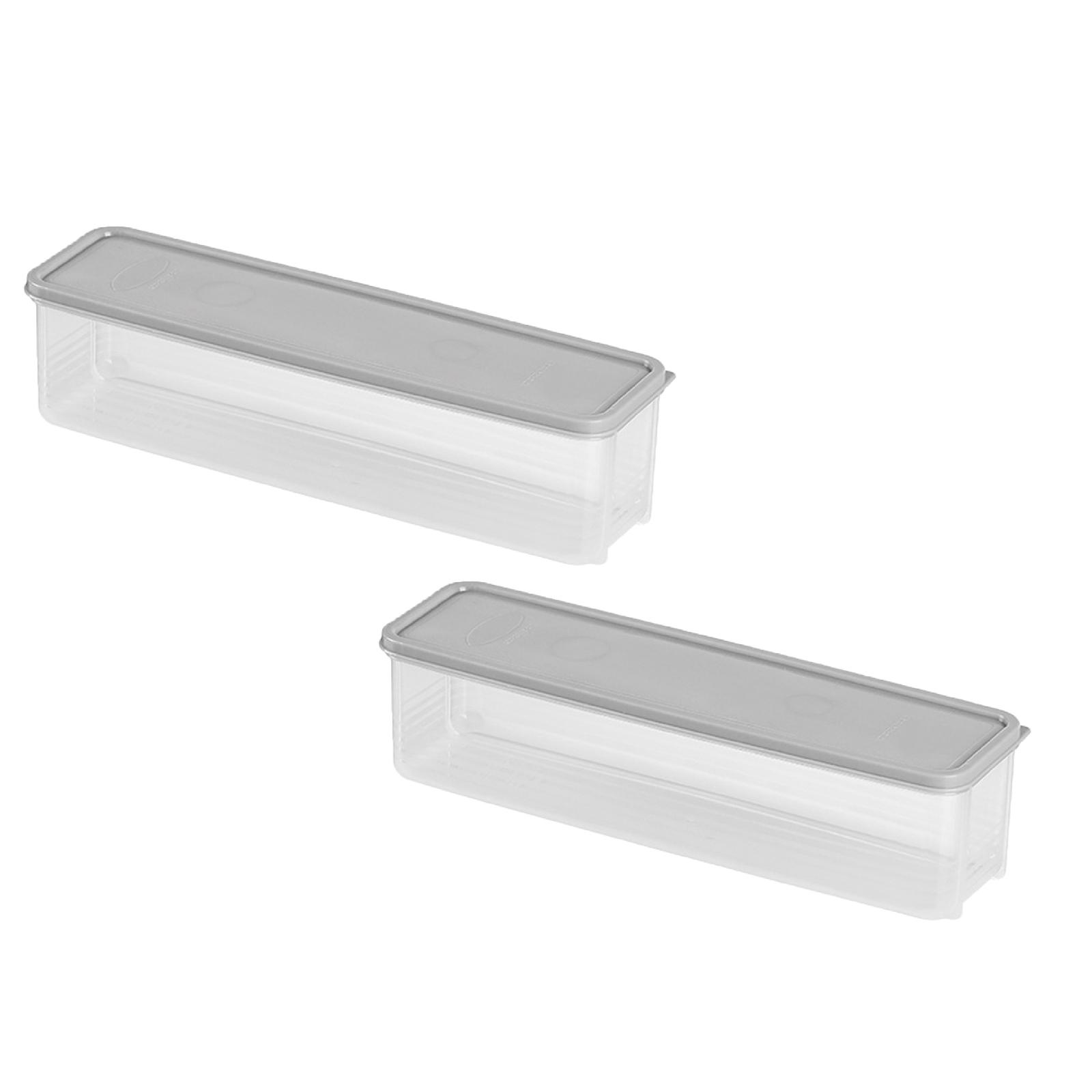 2packs Durable Strip Pasta Storage Smell Proof Containers Containers ...