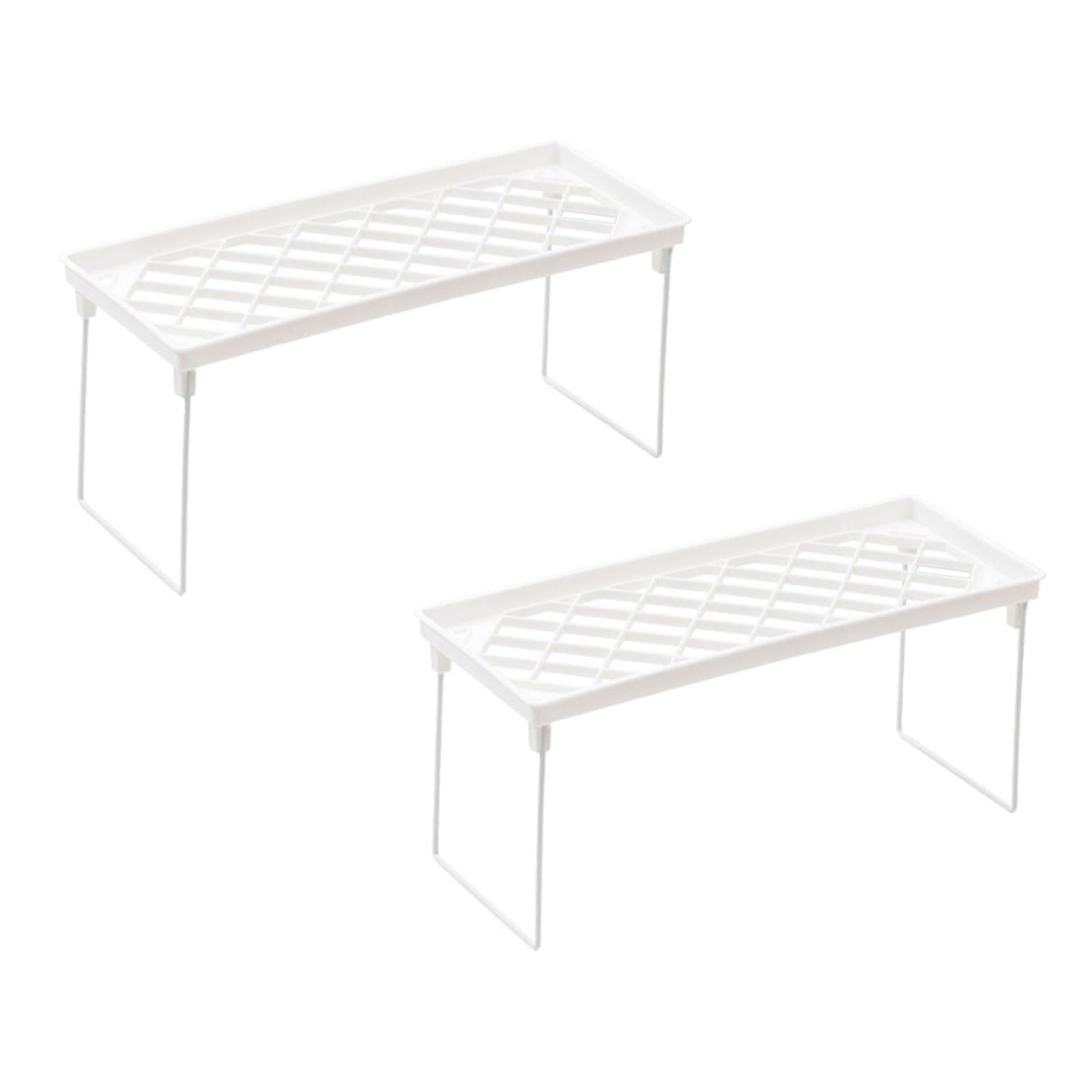 2packs Expandable Stacking Cabinet Shelf Telescopic Sink Rack Rack S/M ...