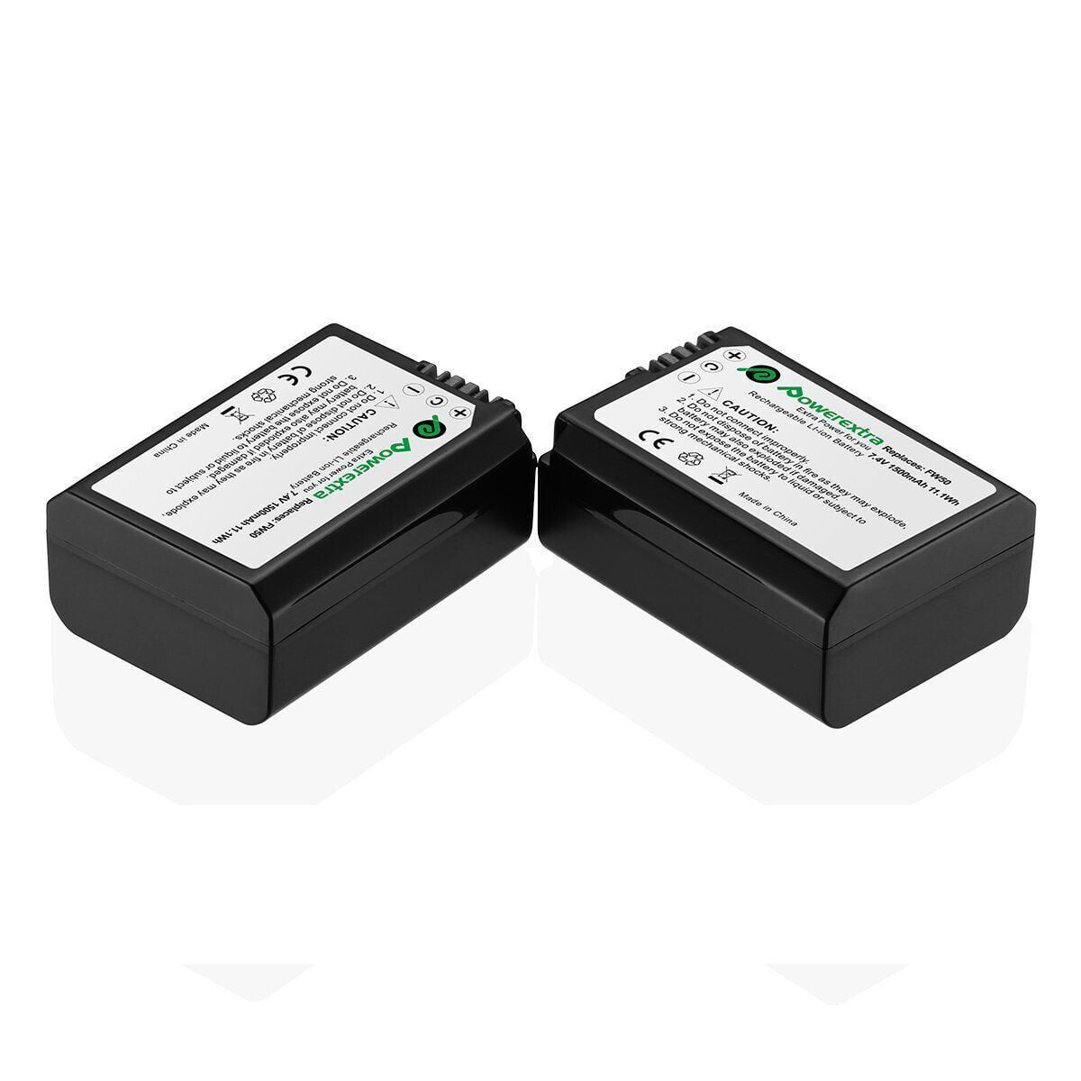 2packs NP-FW50 Battery Replacement for Sony a6000, ILCE-6100, alpha ...