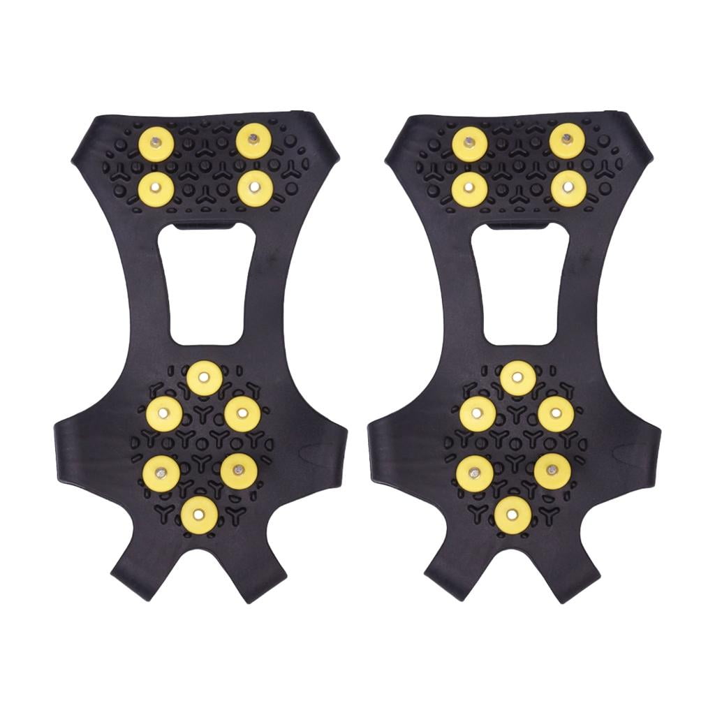 2packs Snow Tractions Cleats Elastics Snow Cleats Light Weight Ice ...