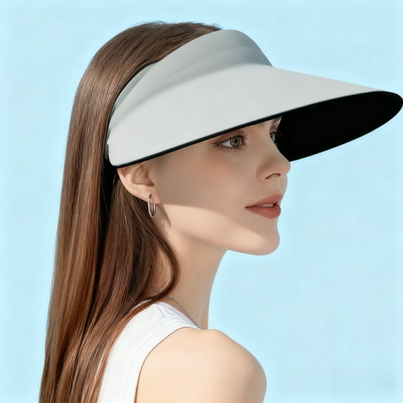 2packs Sun Visor Hats for Women Men Wide Brim Sun Hats Women Men ...