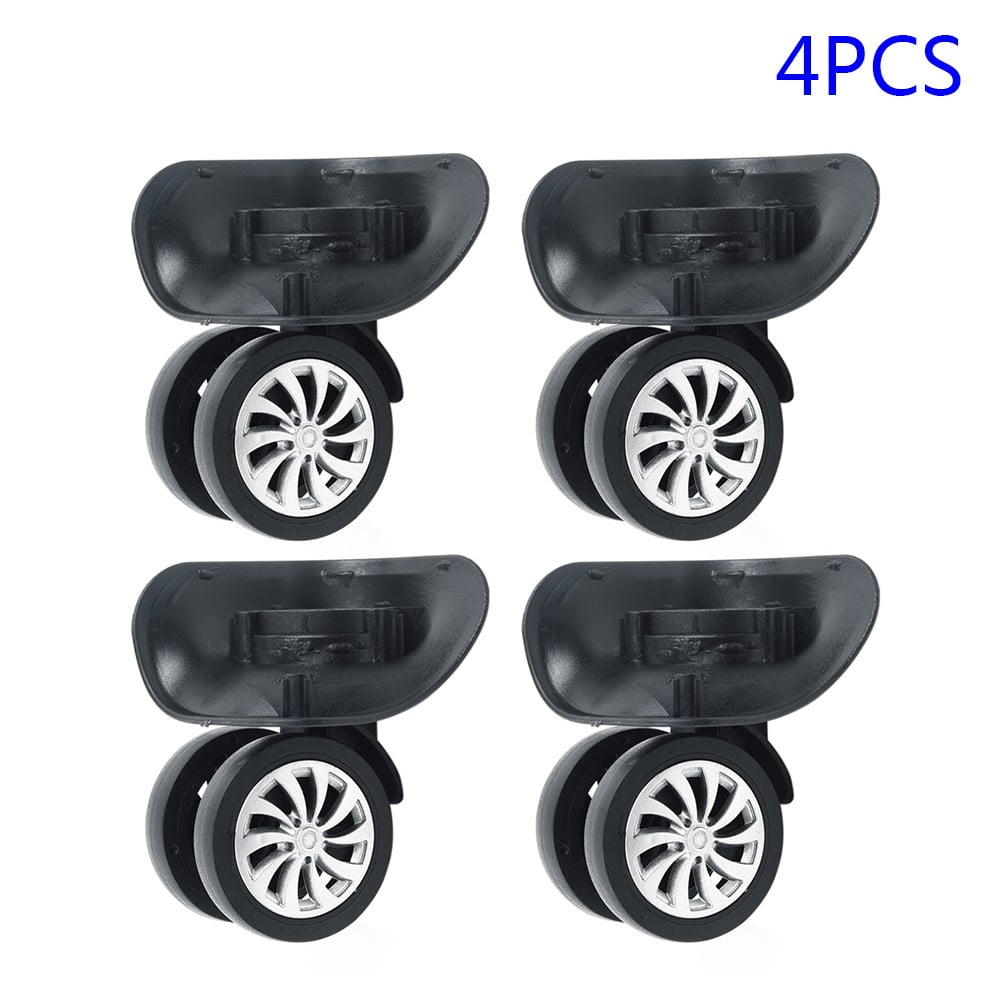 2pair Car Luggage Suitcase Wheels Replacement Swivel Black Plastic ...
