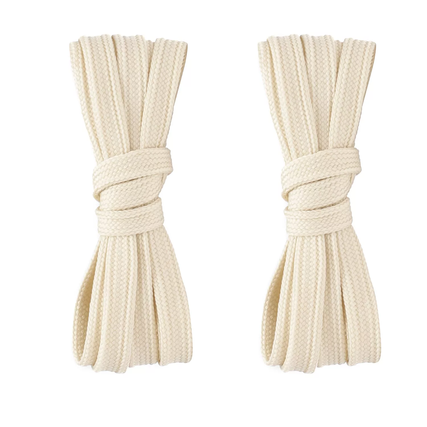 2pair Double Layers Flat Shoe Laces Beige for Sneakers Adults Kids 45 ...