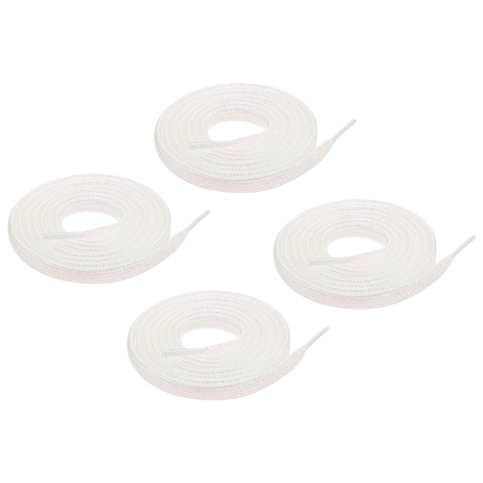 Uxcell 2 Pair Shiny Flat Shoe Laces 51" Sparkle Metallic Shoelaces ...