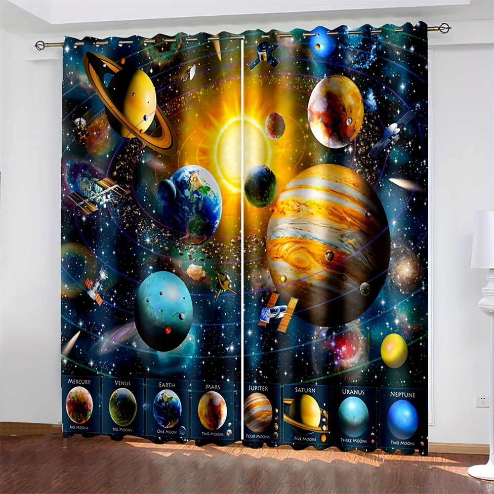 2panels Astronaut Space Universe Starry Sky Interstellar Galaxy ...