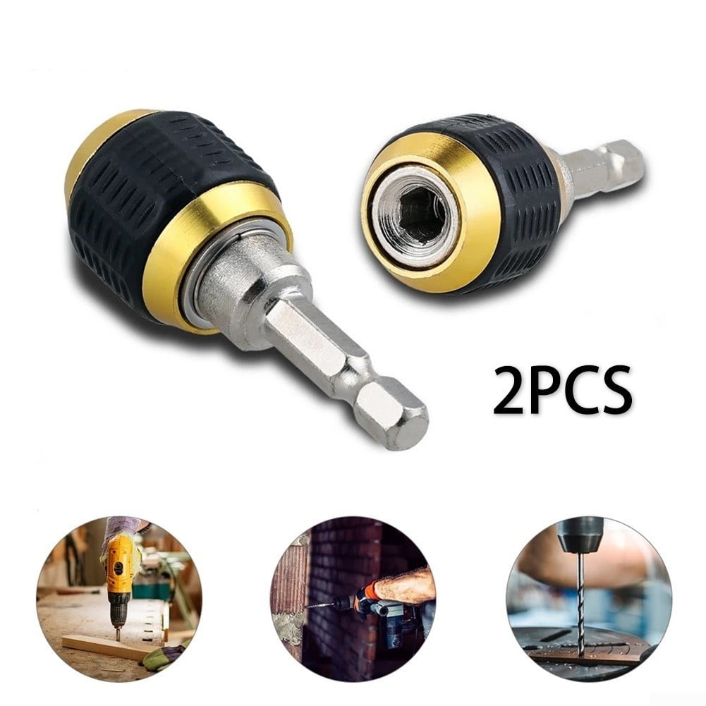 2pc 1/4 Hex shank Quick Coupling 60mm Electric Drill Self-locking ...