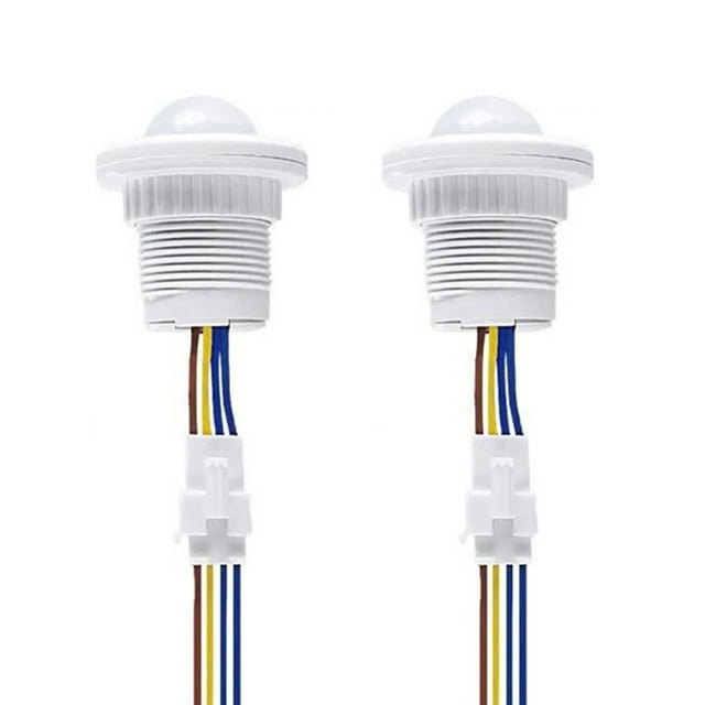 2pc 110V 220V PIR Infrared Motion Sensor Switch Auto On Off Light PIR ...