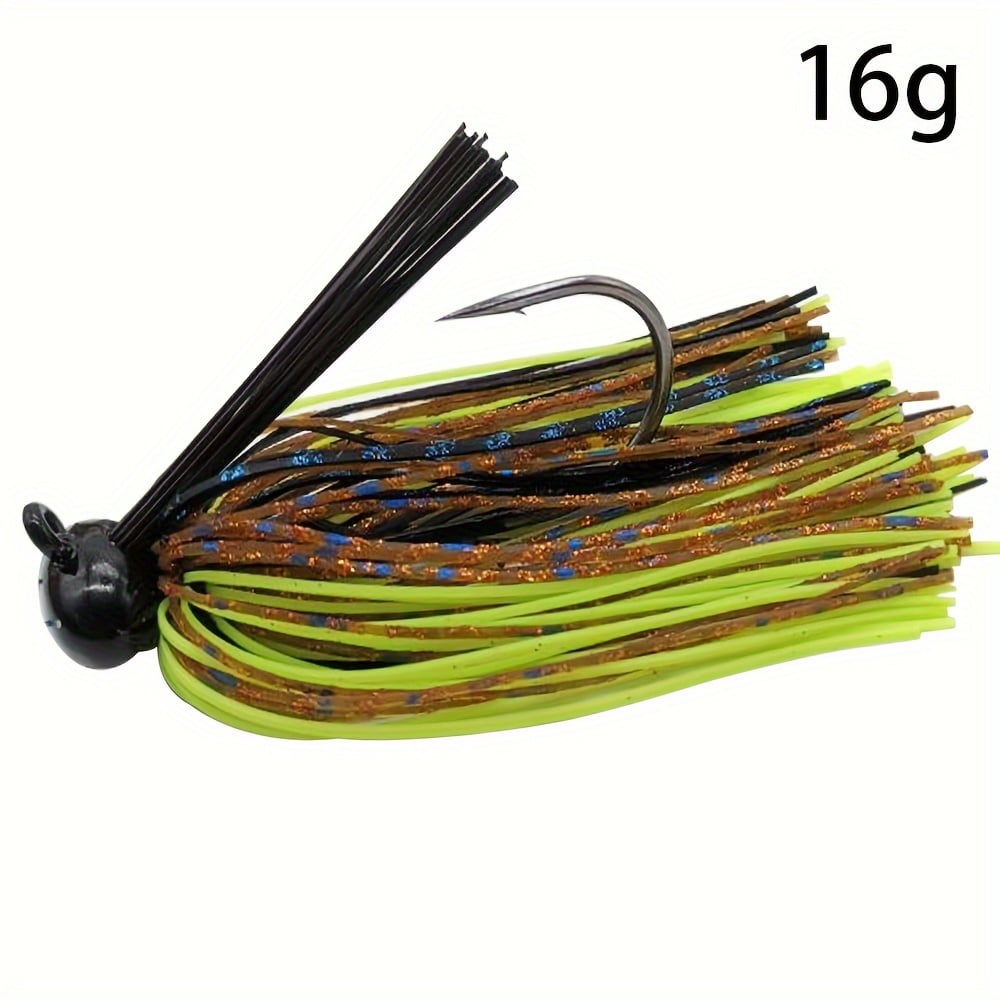 2pc 12g/16g Spinner Fishing Lure, Chatterbait Weedless, Football Jig ...