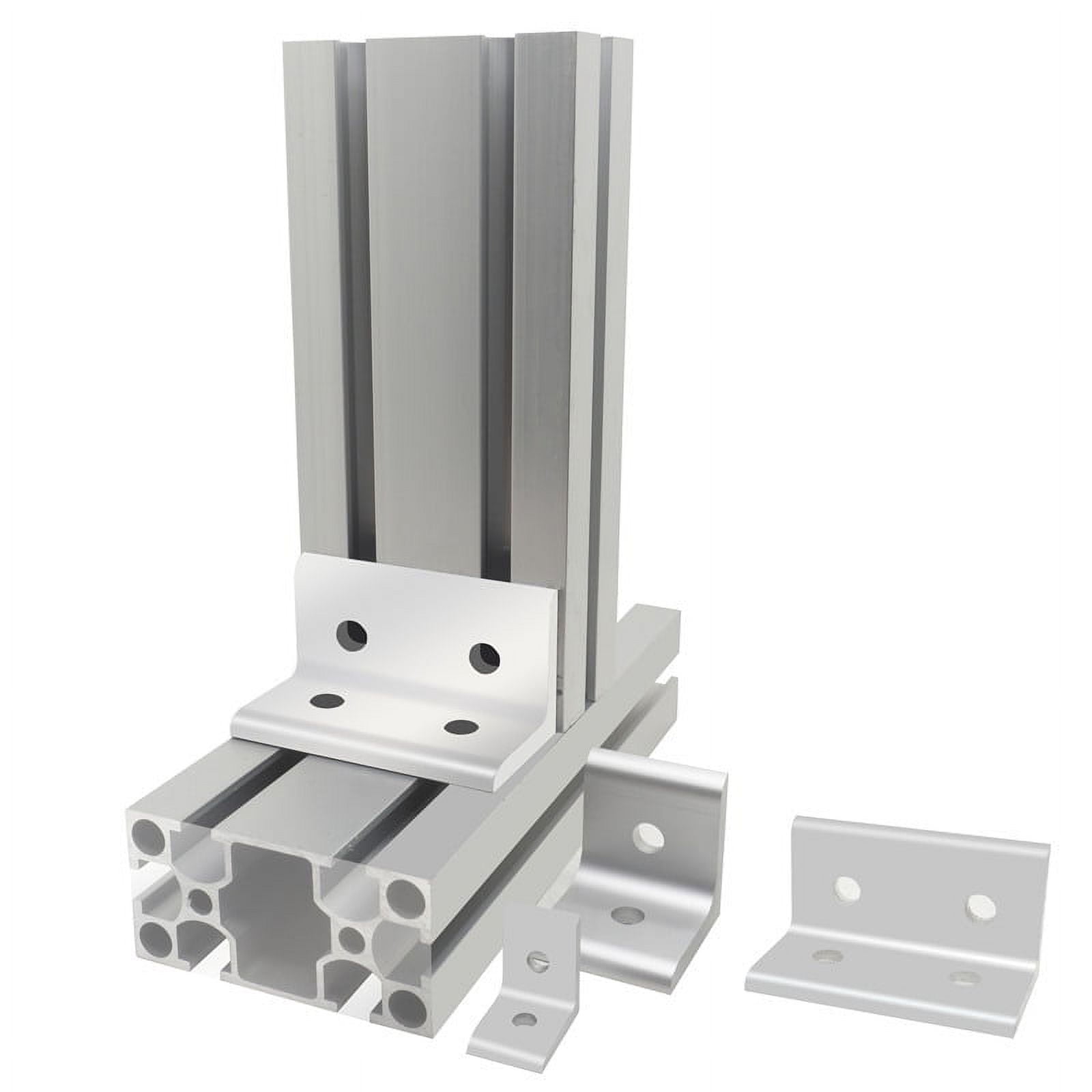 2pc 2020 3030 4040 Sliver Brackets Corner fitting angle aluminum L ...