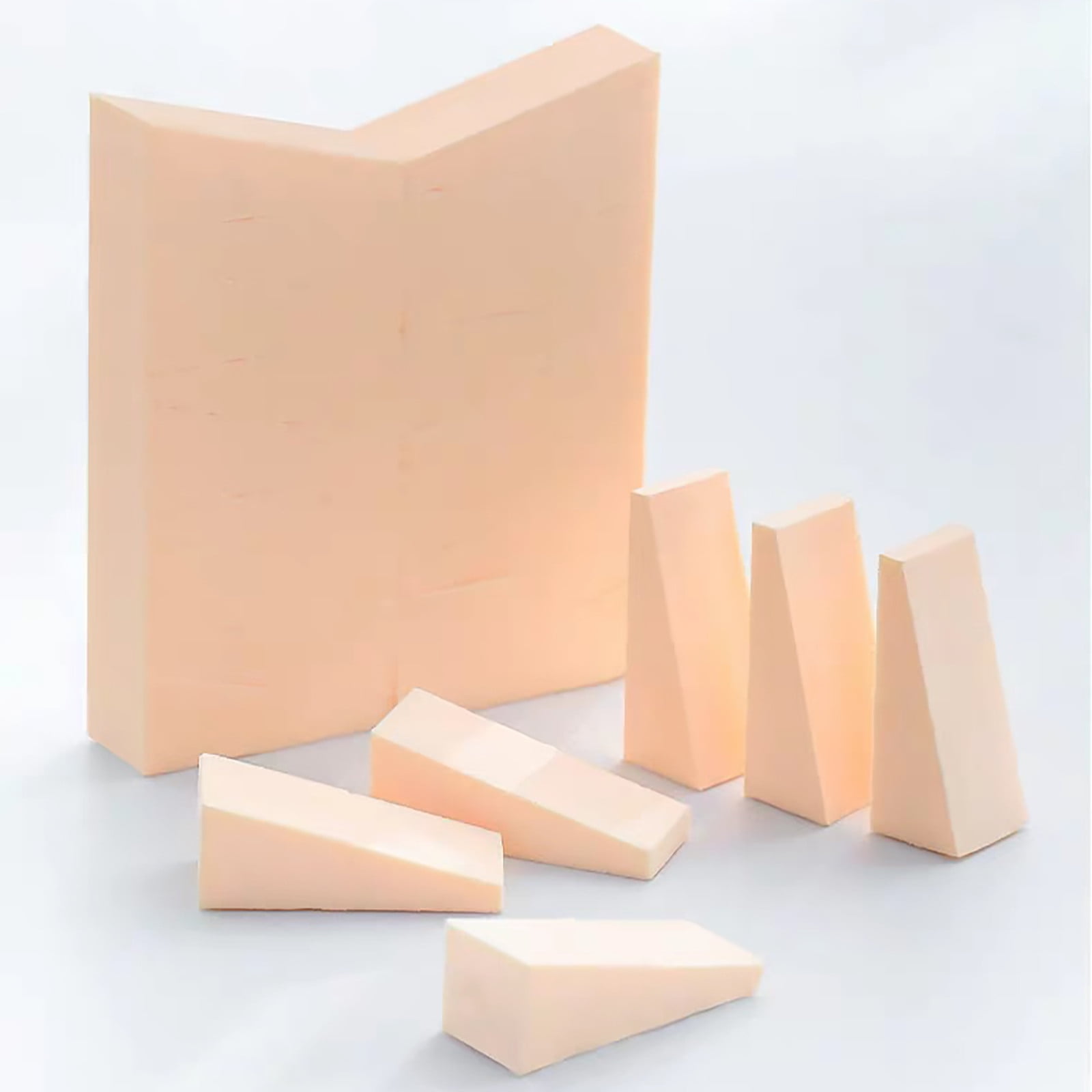 2pc 24 Cut Triangle Powder Puff Non Latex Meets Water Becomes Large ...