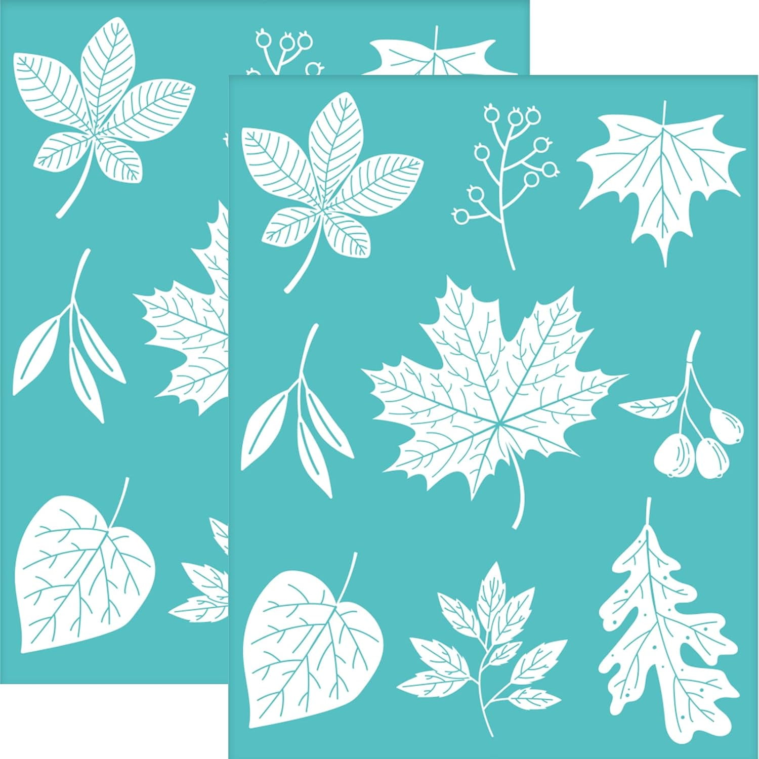 2pc 2Pcs 8.6x11 Inch Maple Leaf Self-Adhesive Silk Screen Printing ...