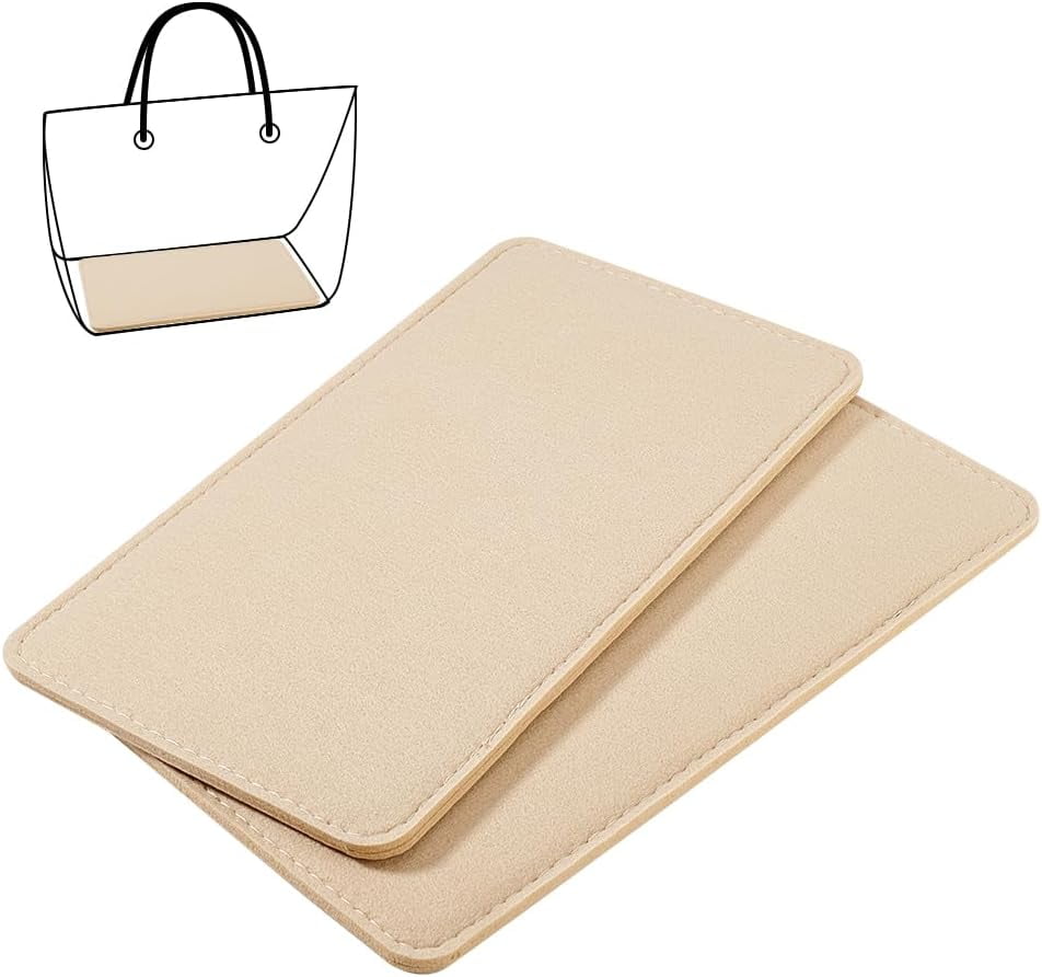 2pc 2pcs Handbag Base Shaper 11 x 6 inch Beige Purse Shaper Felt Bag ...