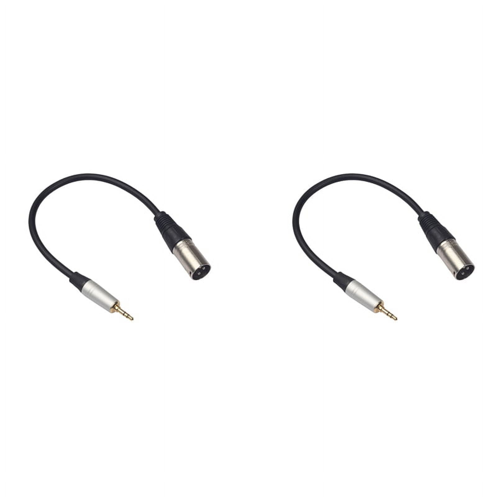 2pc 3.5mm Stereo Plug Audio Cable 3.5mm Stereo Plug to 3 Pin XLR Male ...
