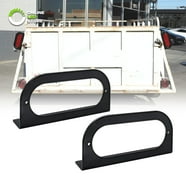 (2) Red 6" Oval LED Trailer Stop/Turn/Tail Light w/Steel Mounting ...