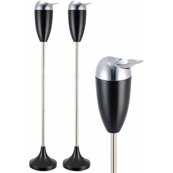 2pc Adjustable Ash Tray Set, 2-in-1 Standing Ashtray for Outside Patio ...