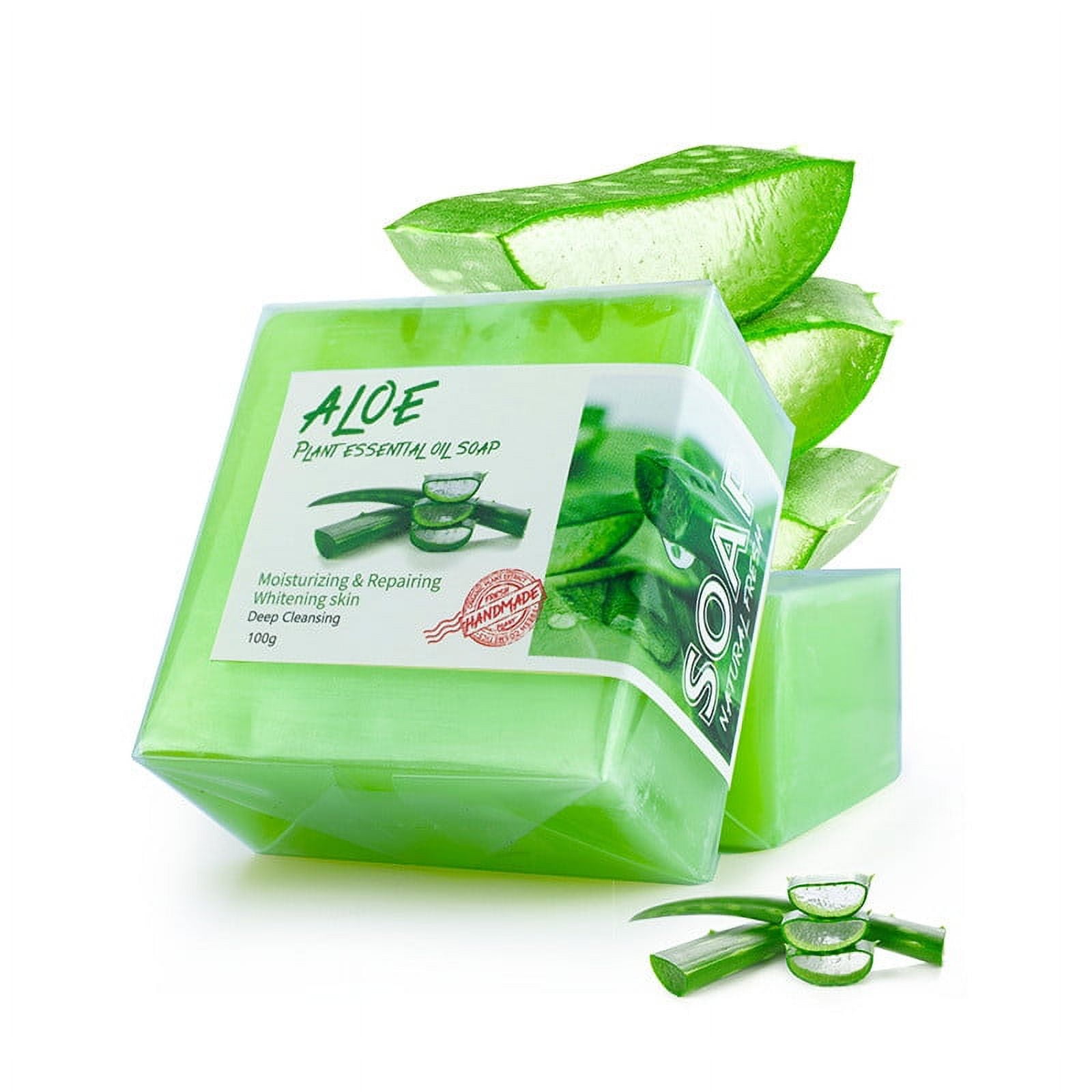 2pc Aloe Vera Soap, Aloe Vera Bar Soap, Aloe Vera Face and Body Soap ...