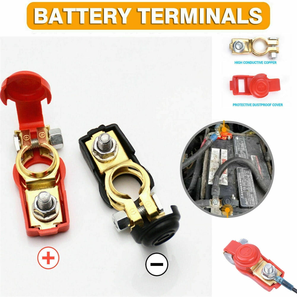 2pc Battery Terminal Car Vehicle Quick Connector Cable Clamp Clip ...