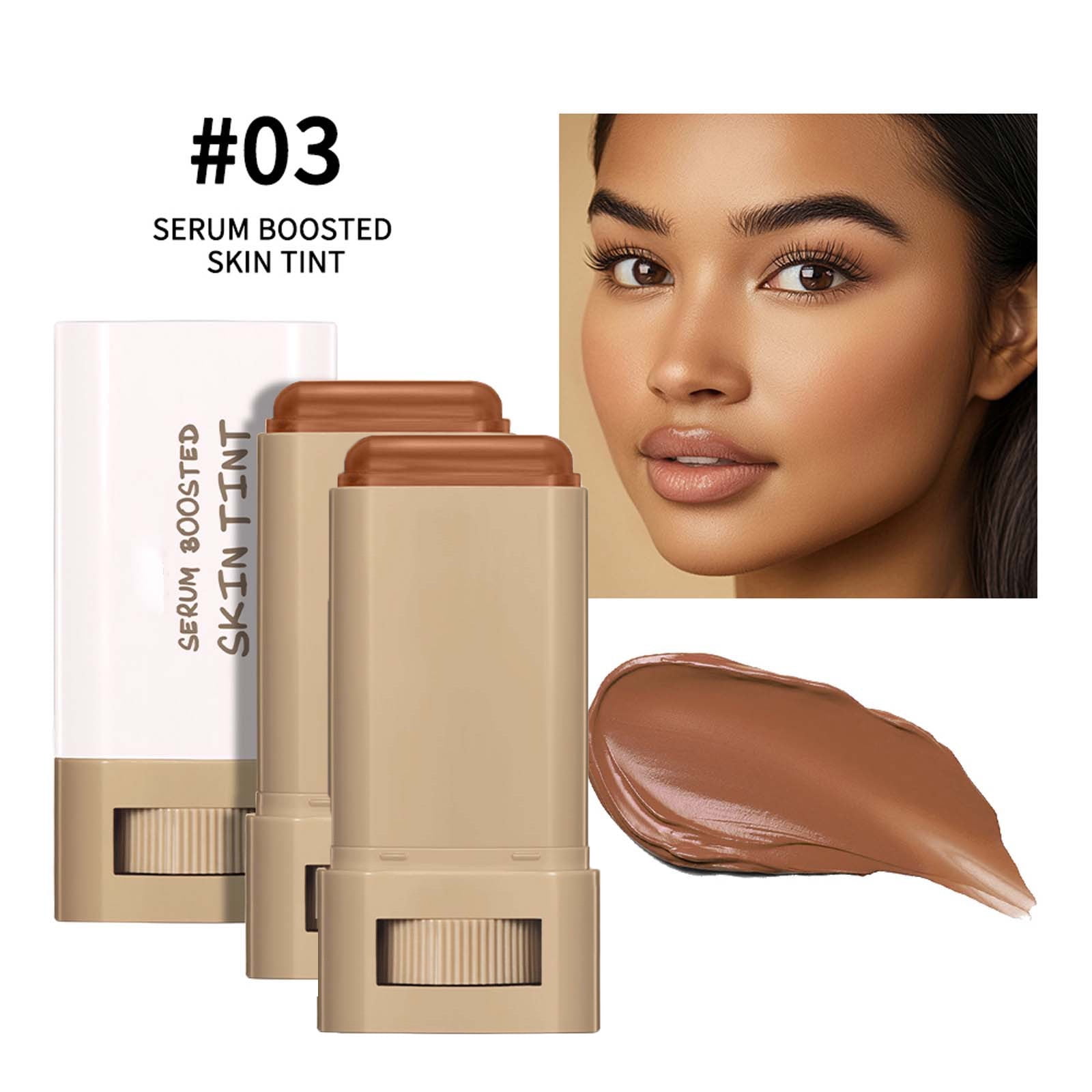 2pc Beauty Balm Serum Boosted Skin Tint, Solid Tinted Moisturising ...