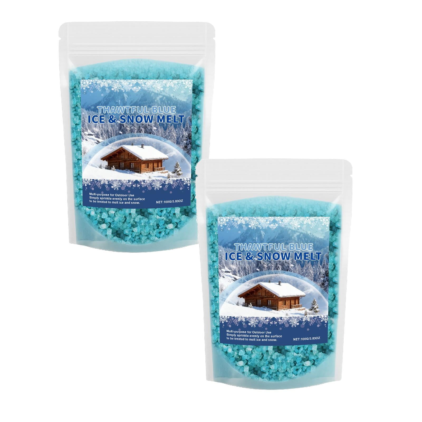2pc Blue Granular Ice Melt Salt – Fast-Acting Snow & Ice Removal for ...