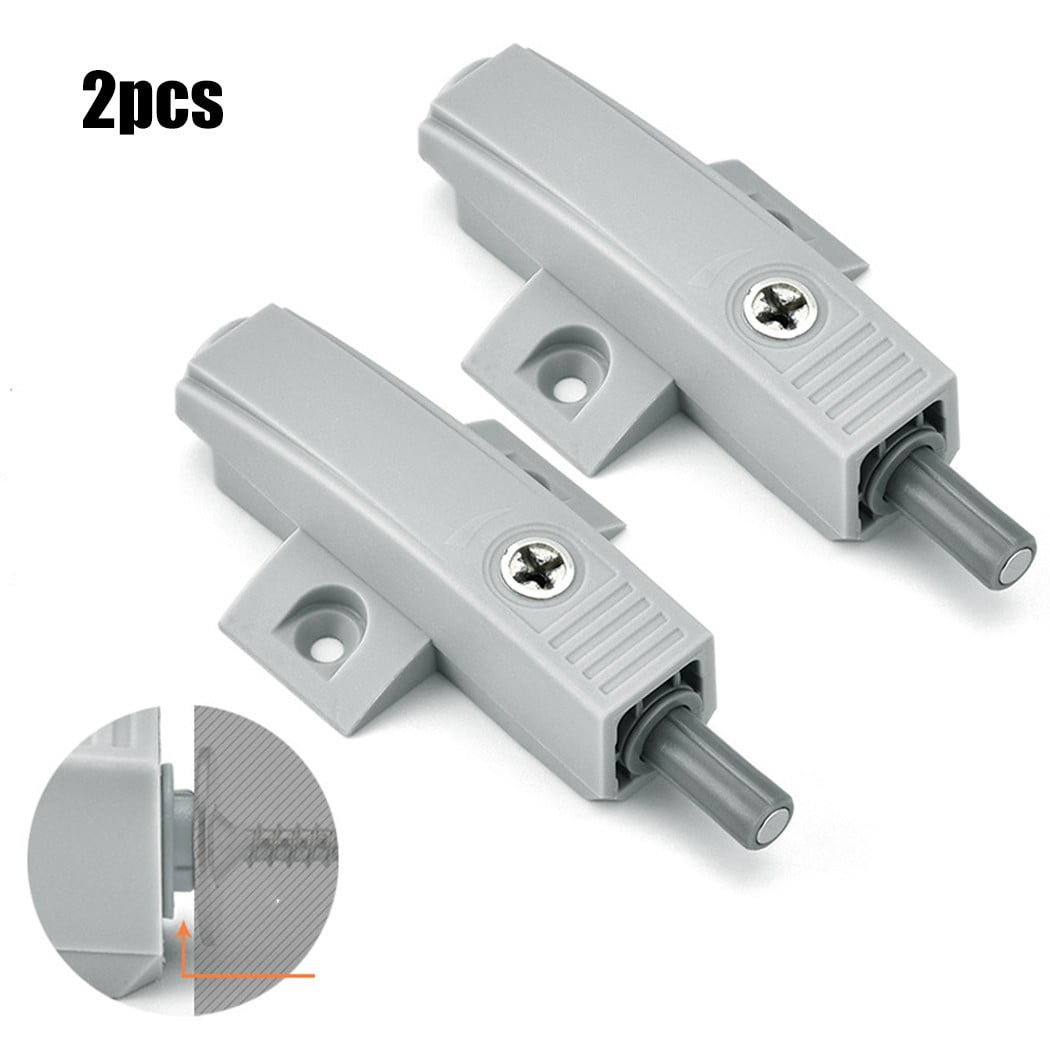 2pc Cabinet Latch Door Cupboard Push To Open System Damper Buffer Catch ...