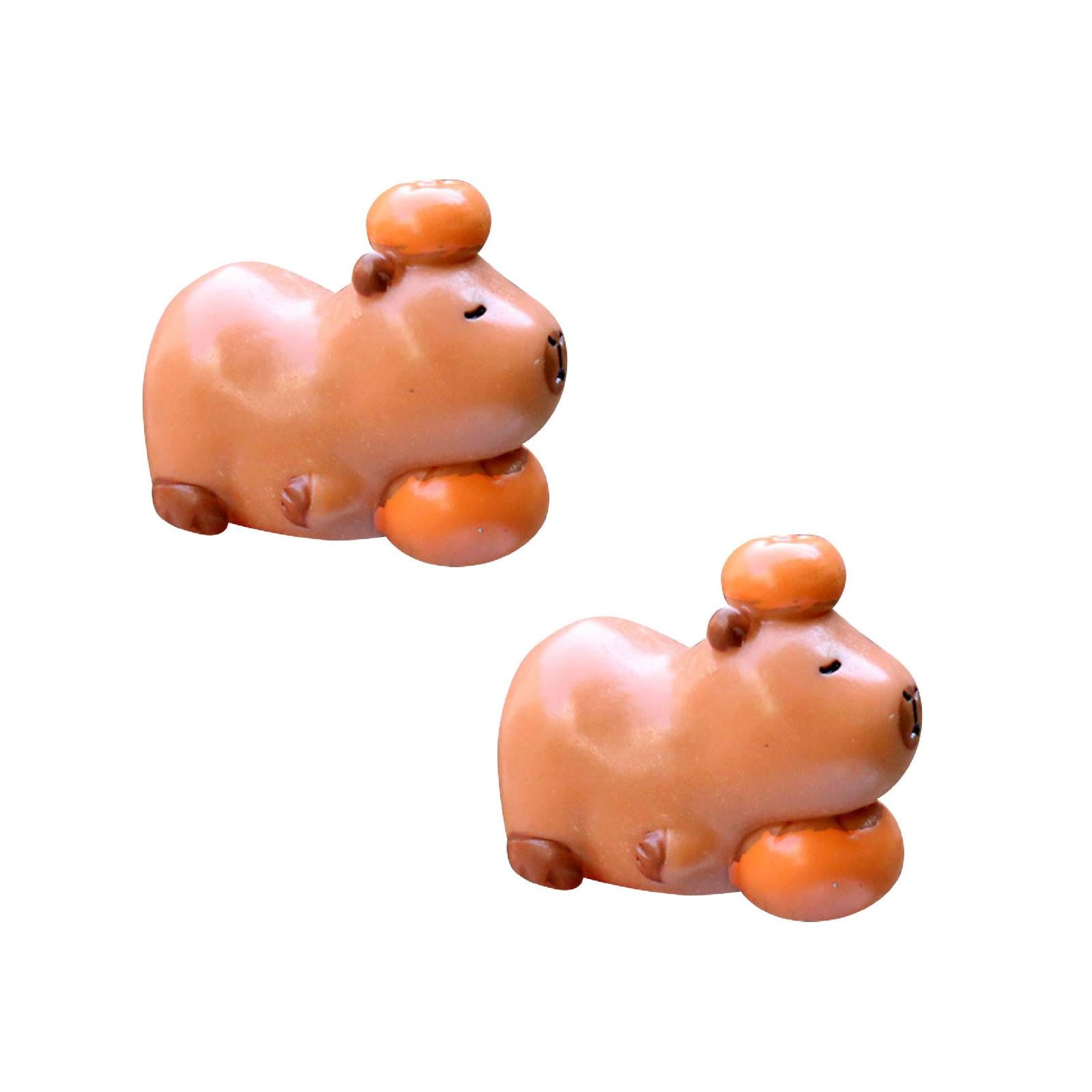2pc Capybara Figure Animal Figurines Toys Mini Figure Collection ...