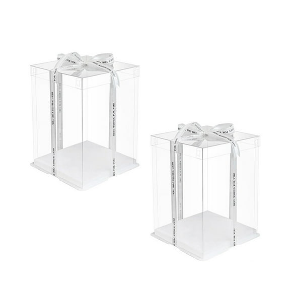 Clear Cake Box
