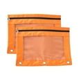 2pc Cloth Eyelet Binder B5 Office Storage File Bag with Zipper and Pen ...