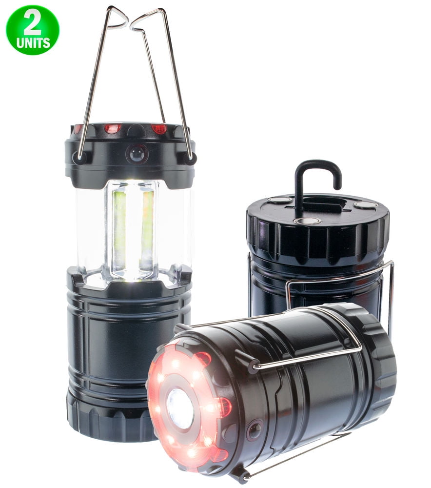 2pc Collapsible Camping Lantern Flashlight COB LED Emergency Light ...