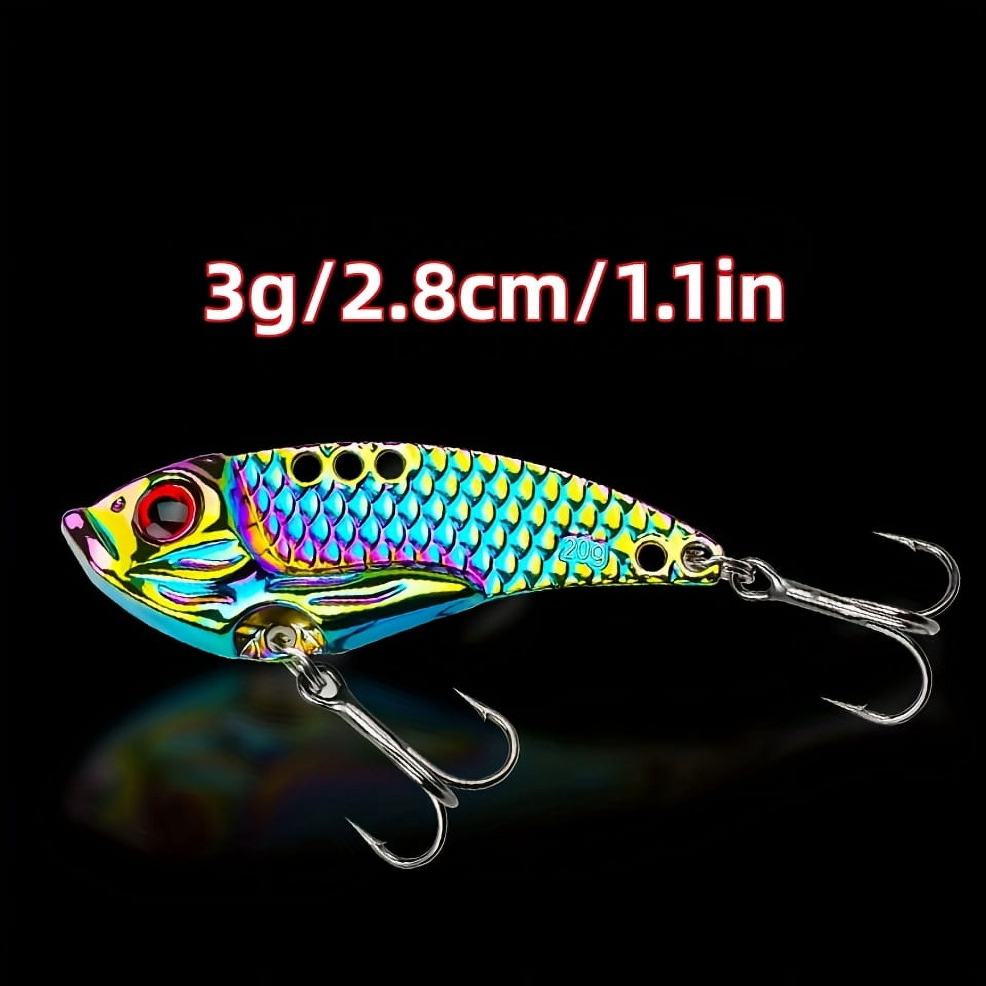 2pc Colorful Sequin VIB Jigging Fishing Lure, Long-Cast Artificial ...