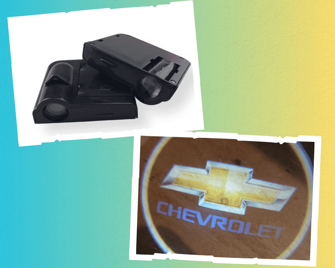 2pc Courtesy Door Puddle Light Projector Inside Model Battery Operated ...