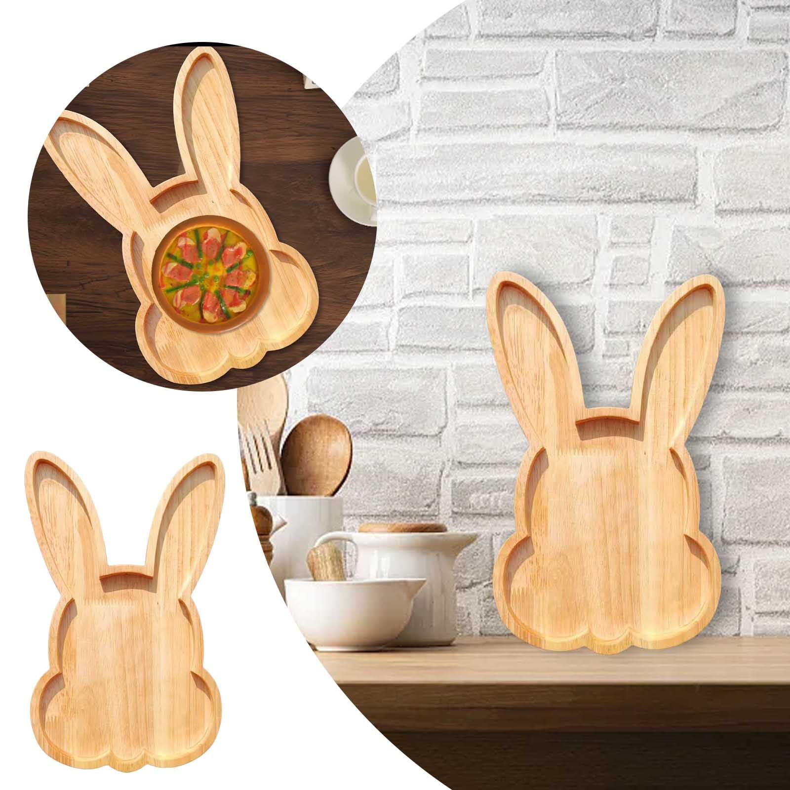 2pc Easter Bunny Charcuterie Boards Egg Wooden Serving Platter Rustic ...
