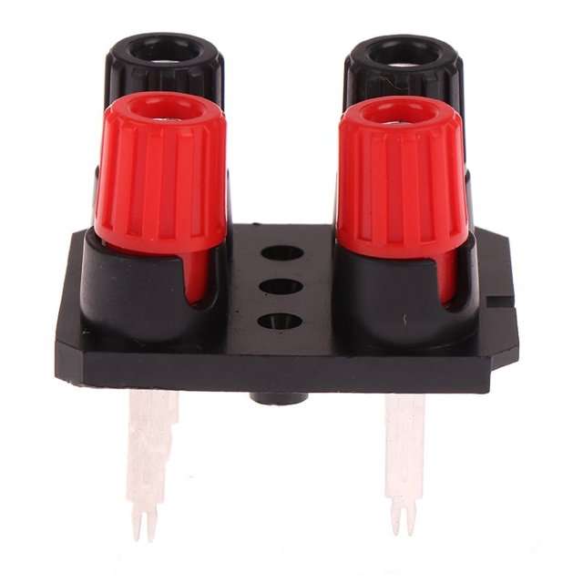 2pc External Banana Jack 4Pin Speaker Amplifier Wire Clip Socket WP4-10 ... 2pc External Banana Jack 4Pin Speaker Amplifier Wire Clip Socket WP4-10 ...