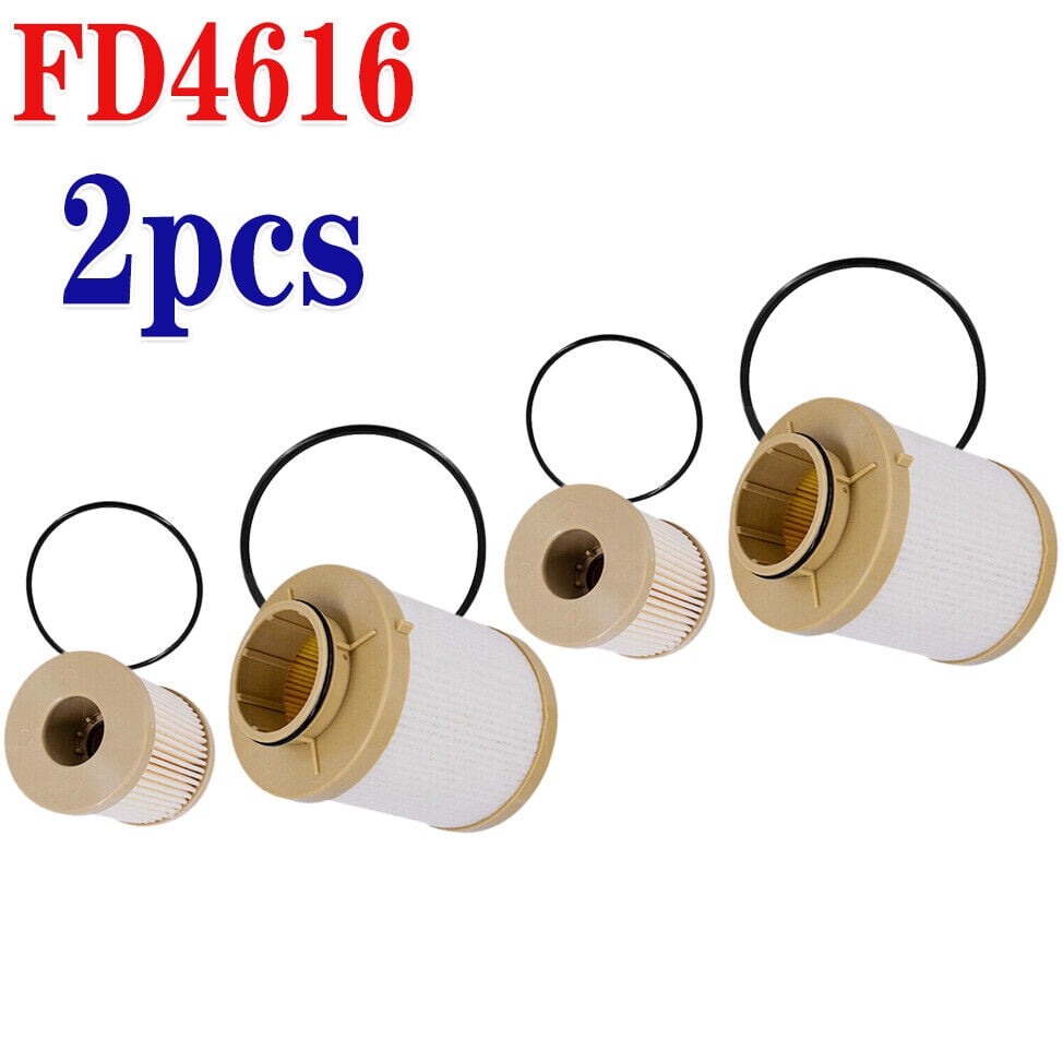 2pc FD4616 Diesel Fuel Filter For 03-07 Ford F250 F350 F450 F550 Super ...