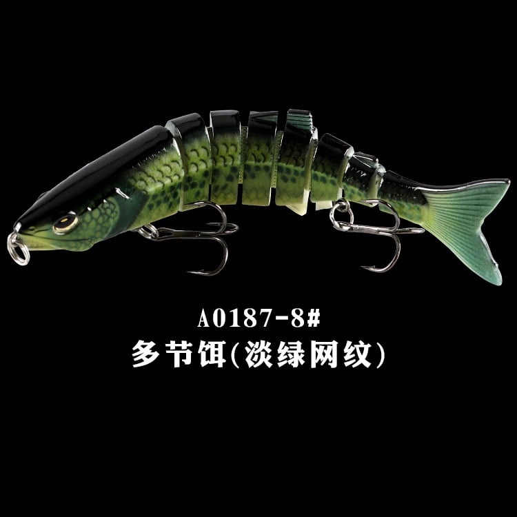 2pc Fishing Lures Jigs Multi-Section Bait Swimming Dragon 24g Plastic ...