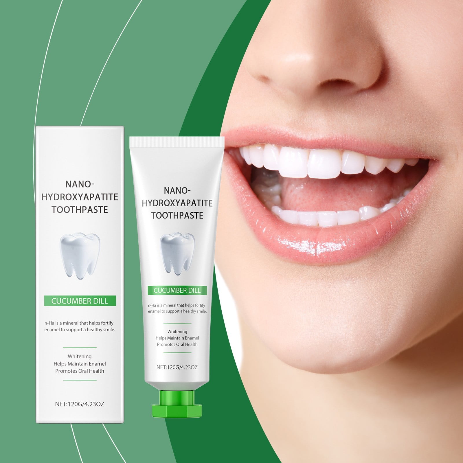 2pc Fluoride Free Nano Hydroxyapatite Toothpaste for Remineralizing ...