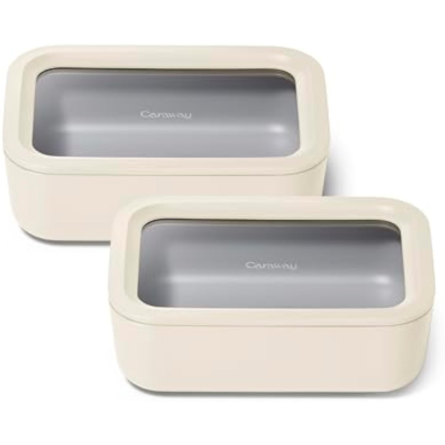 2pc Glass Food Storage Set - 6.6 Cup Food Containers (2) - Ceramic ...