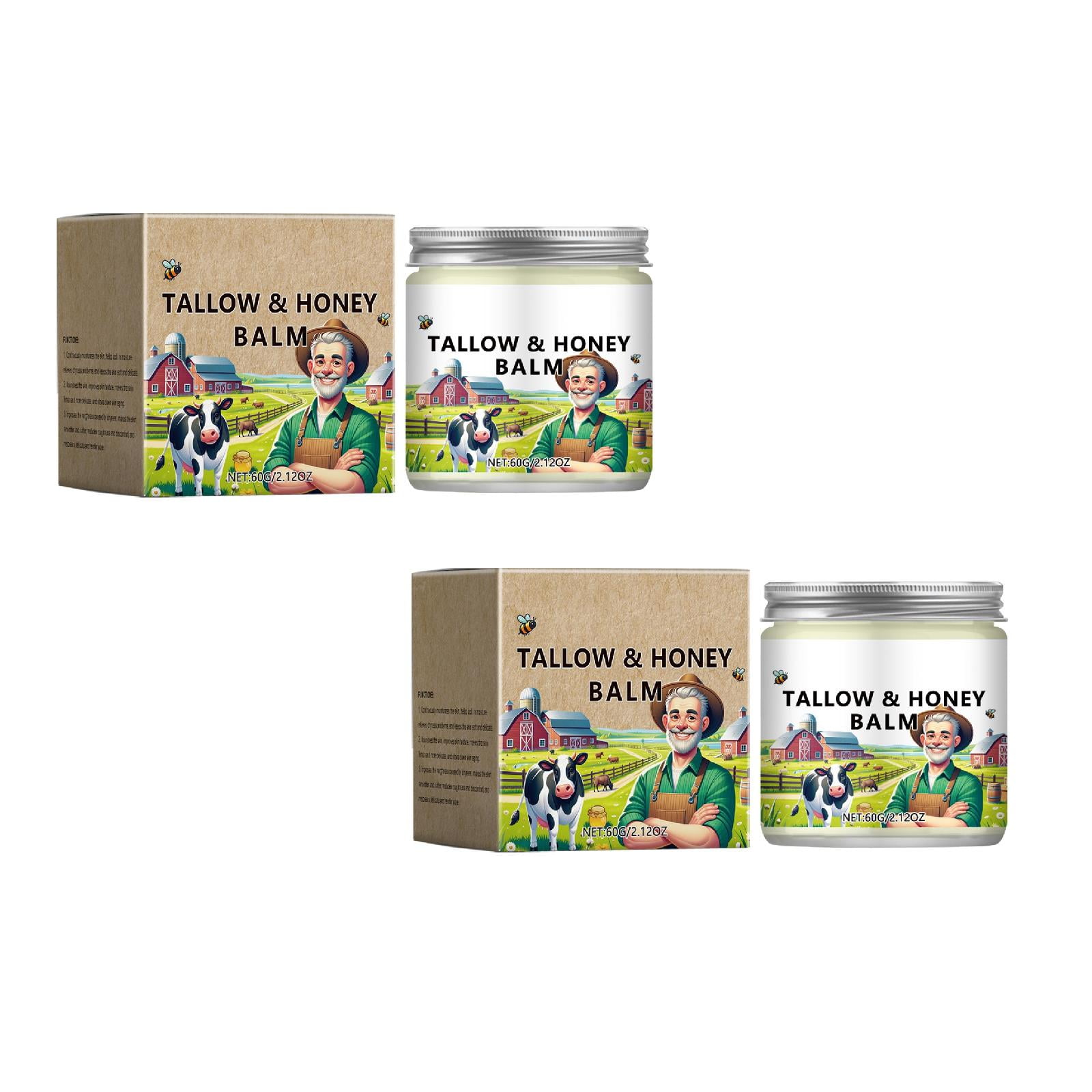2pc Grass-Fed Beef Tallow Face Cream -100% Grass fed Beef Fat with ...