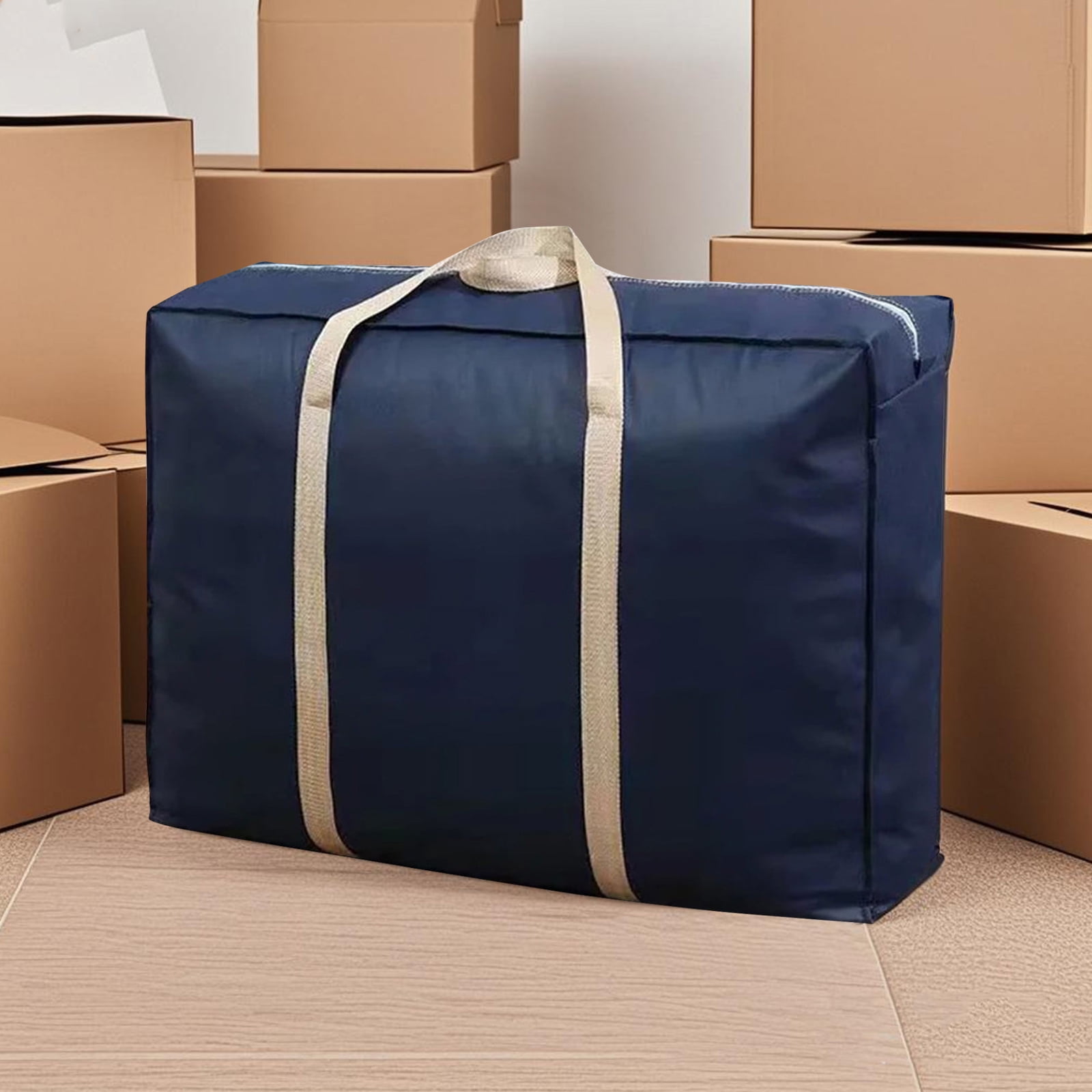 2pc Heavy Duty Extra Large Moving Bags with Handles Zippers Storage ...