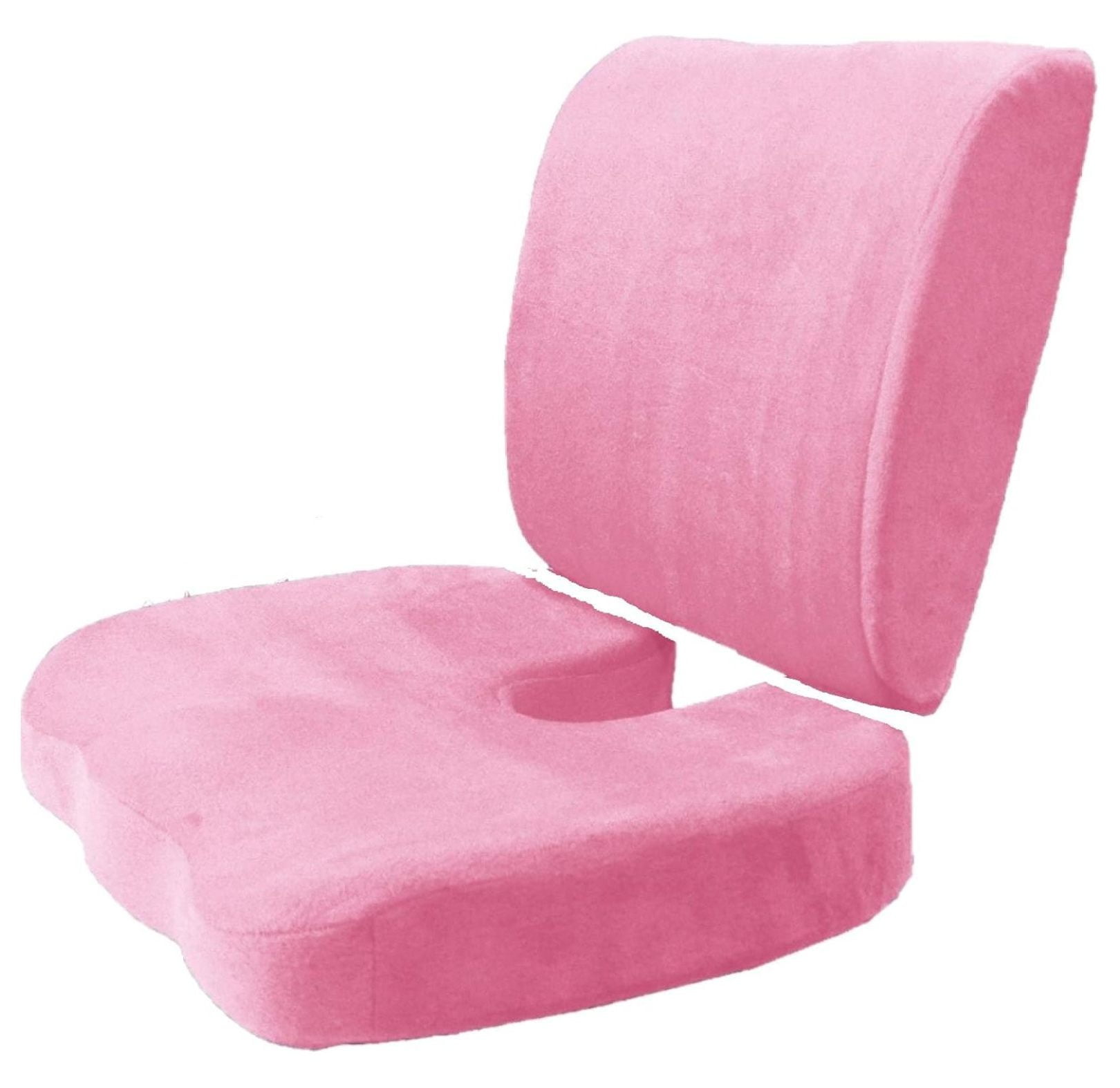 2pc High Resilience Memory Foam Seat Chair Waist Lumbar Back Support ...