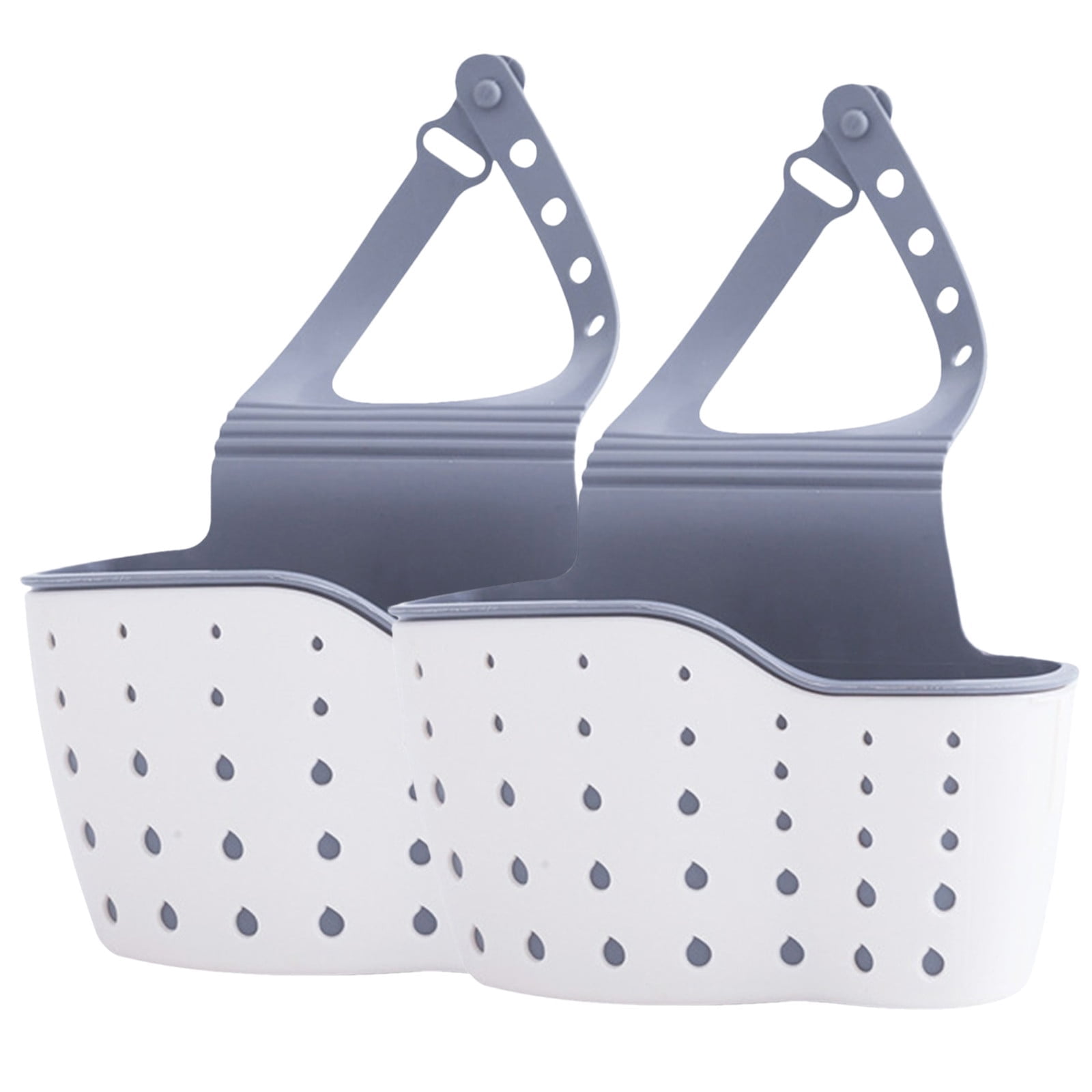 2pc Kitchen Utensils Double-layer Sink Draining Basket - Thickened TPR ...