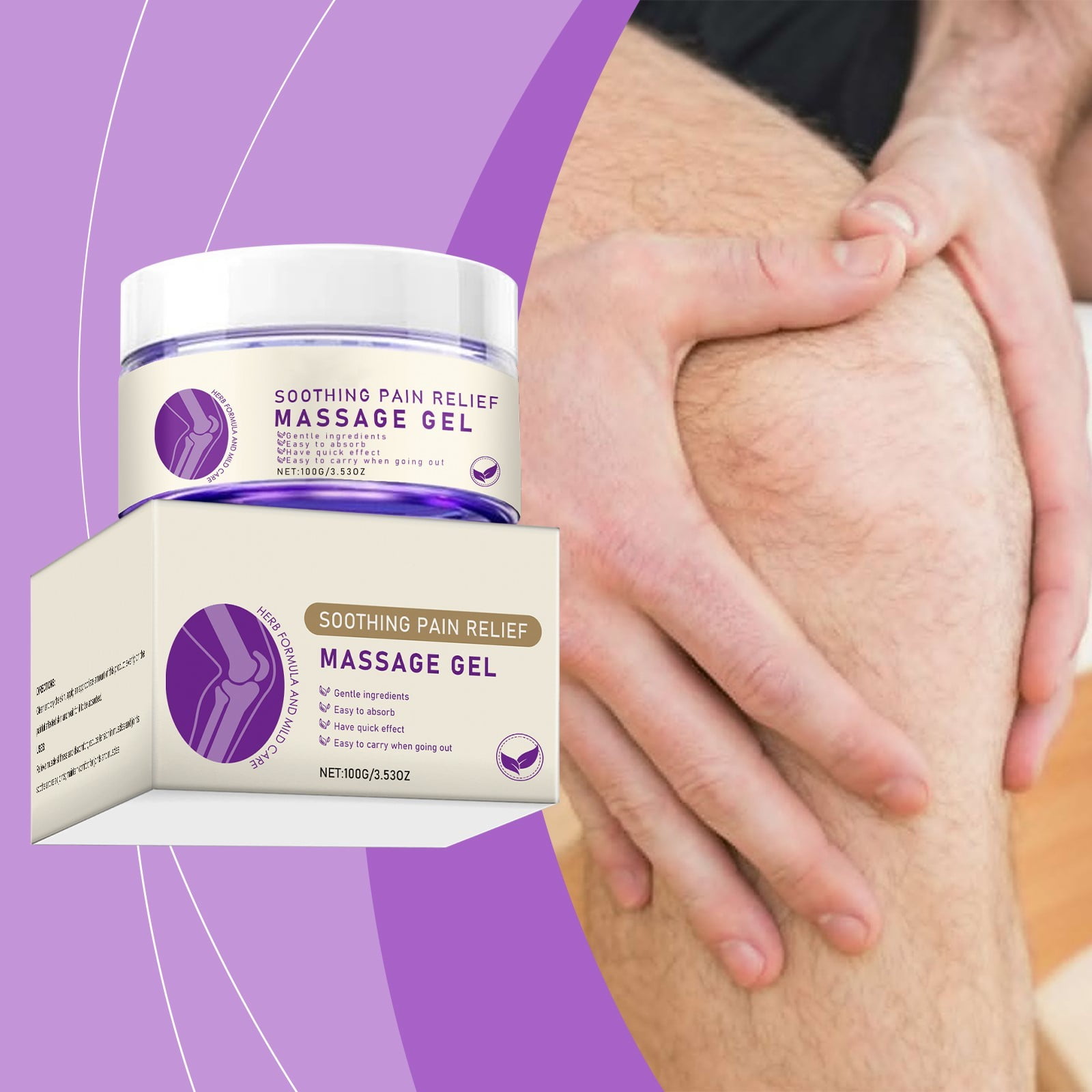 2pc Kresin Joint Pain Gel Purple Gel Joint Gel for Joint Activities ...
