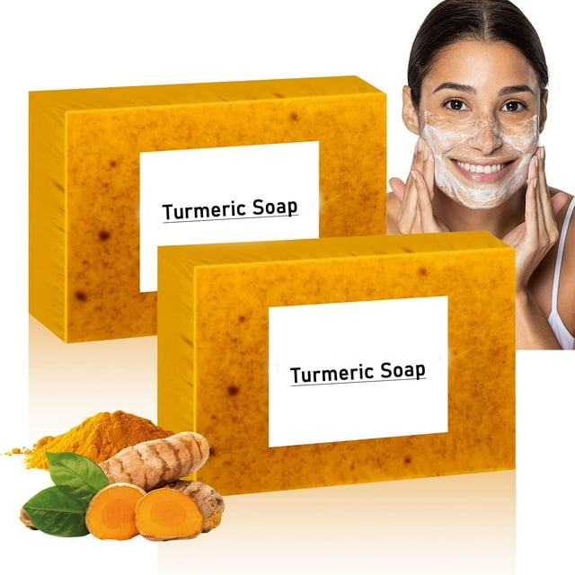 2pc Lemon Turmeric Kojic Dpf11 Soapturmeric Soap Bar For Face And Bodylemon Turmeric Soap