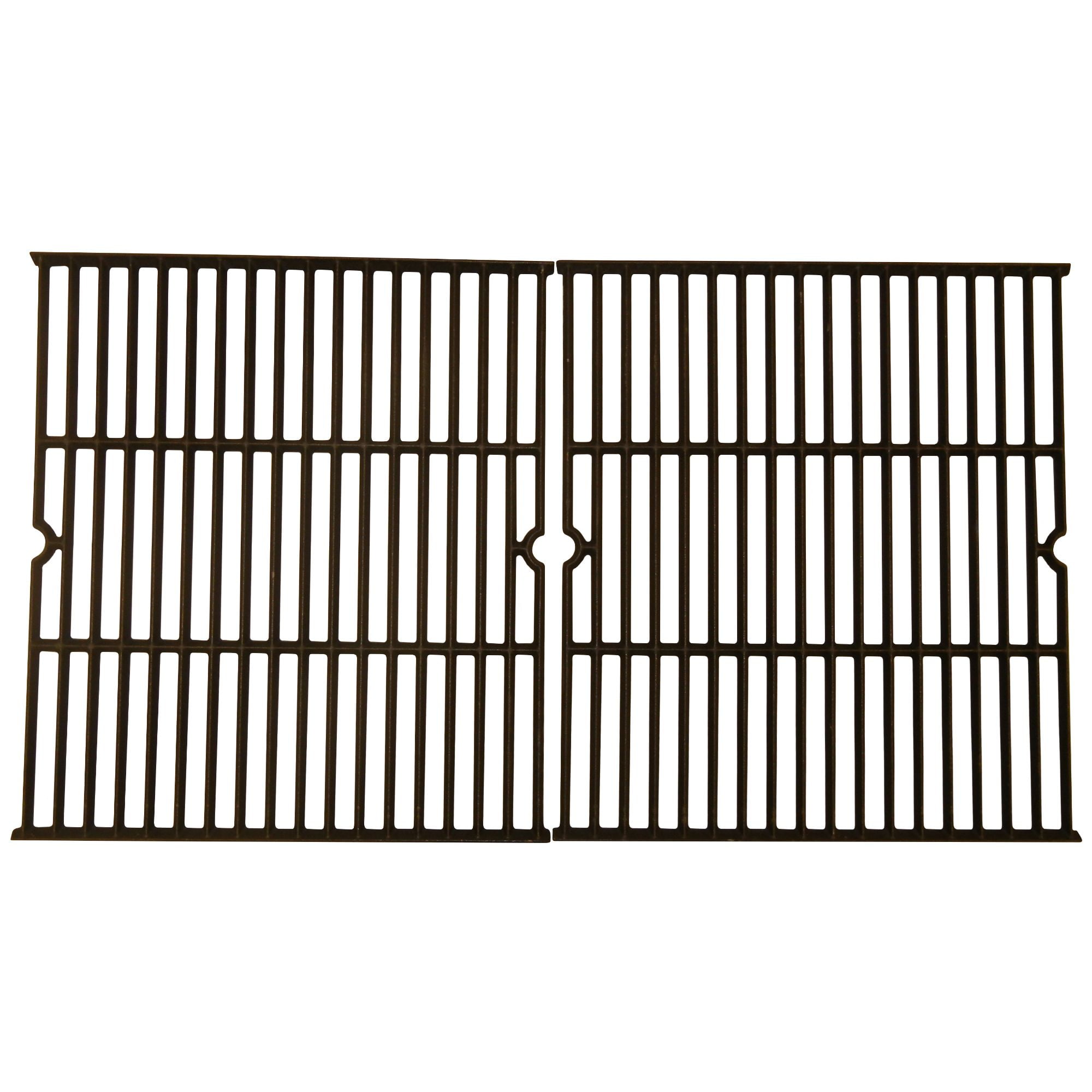 2pc Matte Cast Iron Cooking Grid for Master Forge Gas Grills 31 ...