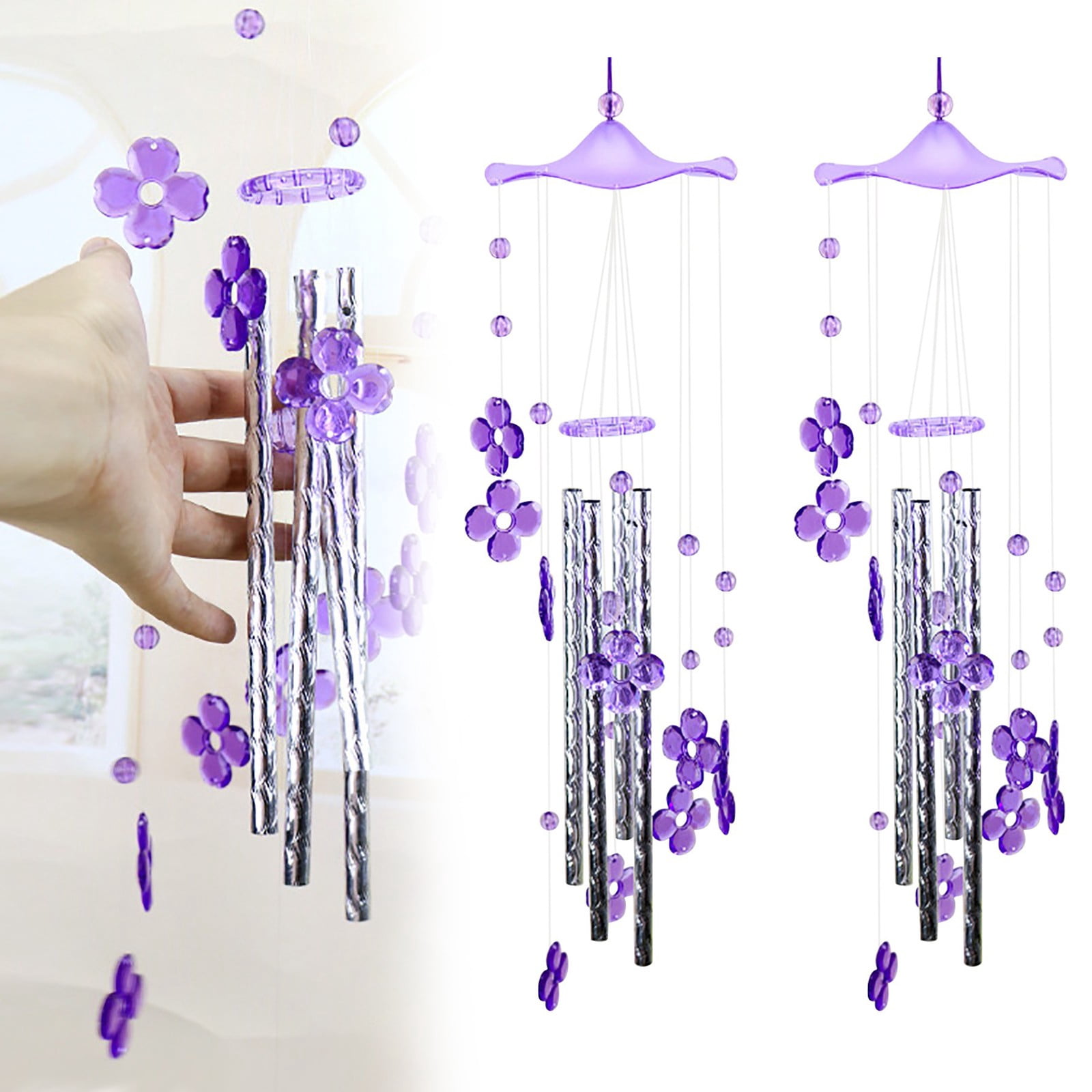 2pc Memorial Wind Chime Outdoor Wind Chime Unique Tuning Relax Soothing ...