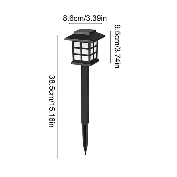 2pc Outdoor LED Lighting Solar Yard Lamp Small Lanterns Inserted Grass ...