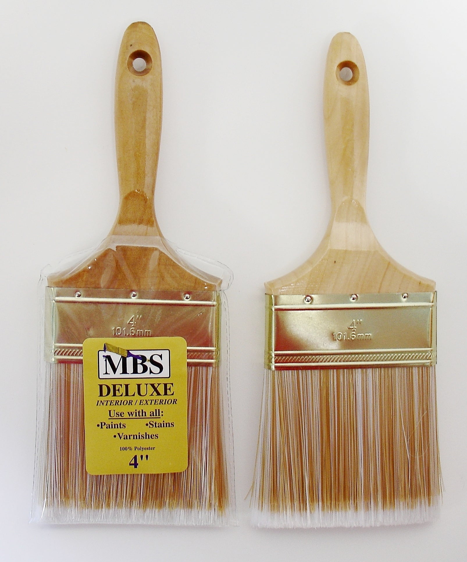 2pc Paint Brush 4" Width 100% Polyester For all Paints Interior ...